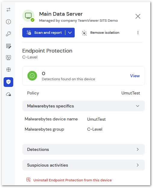 Get started with TeamViewer Endpoint Detection and Response